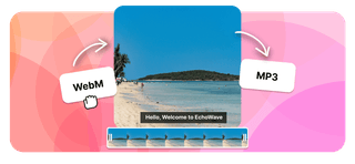 Convert WebM to MP3 (No account needed, online and free)